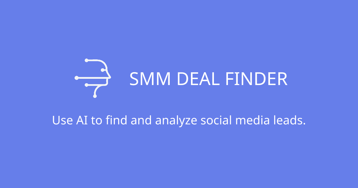 Login | SMM DEAL FINDER